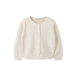name it Strickjacke 'NKFLemina' M&auml;dchen Gr&ouml;&szlig;e 146/152 wollwei&szlig;