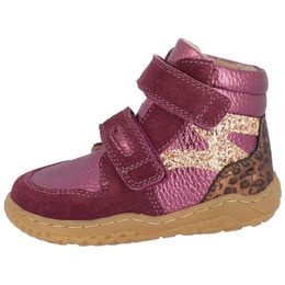 Lurchi M&auml;dchen Barfu&szlig;schuh &raquo;Samu 1 Barefoot&laquo; Herbstboots, Klettboots mit trendigen, farbigen Kontrastbes&auml;tzen 29