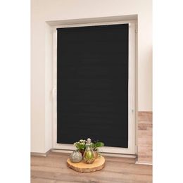 K-home Doppelrollo &raquo;Maringa Klemmfix&laquo; Lichtschutz ohne Bohren in verschiedenen Gr&ouml;&szlig;en und 11 Farben erh&auml;ltlich schwarz Polyester 150cm, 25cm