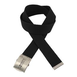 MAN'S WORLD Man's World Herren Stoffg&uuml;rtel aus Textilband im zeitlosen Design - NEUE FARBE im used Look schwarz 85