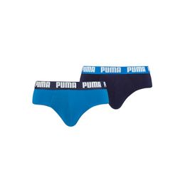 Puma Herren Puma Slip &raquo;Puma MEN EVERYDAY BRIEFS&laquo; mit Logobund blau L