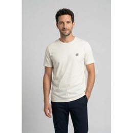 OLYMP Herren OLYMP T-Shirt &raquo;OLYMP Wirk Casual&laquo; mit Logo-Patch wei&szlig; S