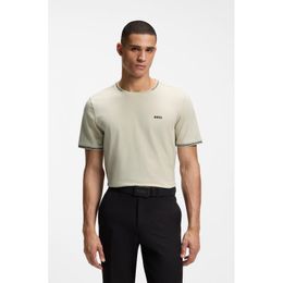 BOSS Green Herren BOSS Green T-Shirt &raquo;Taul Stretch-Baumwoll-Pique&laquo; aus softem Stretch-Baumwoll-Piqu&eacute;, Regular Fit, K&uuml;hlend XXL