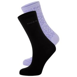 Hugo Underwear Damen HUGO Underwear Socken &raquo;LEO LOGO&laquo; Packung, 2 Paar tlg. mit HUGO-Schriftzug schwarz 35-38