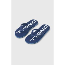 O`Neill O'neill Herren O'Neill Zehentrenner &raquo;PROFILE LOGO SANDALS&laquo; Sommerschuh, Sandale, Schlappen, mit Gummilaufsohle blau 41