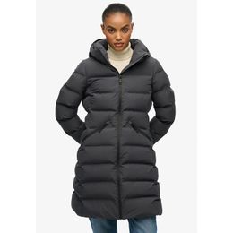 Superdry Damen Steppjacke &raquo;CITY MID PADDED JACKET&laquo; mit Kapuze Kunstfaser, relaxed fit schwarz XS