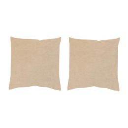 Home Wohnideen Dekokissen &raquo;ELMER 2ER PACK MIT F&Uuml;LLUNG&laquo; beige Polyester B/L: 40cm x 40cm, 2 Stk.