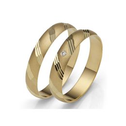 Firetti Unisex Trauring &raquo;Schmuck Geschenk Gold 375 Hochzeit Ehering "LIEBE"&laquo; Made in Germany, wahlweise mit oder ohne Brillanten gold 62, ohne 