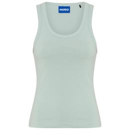Hugo Damen Hugo Tanktop &raquo;Damatank&laquo; aus Stretch-Baumwolle, Extra Slim Fit gr&uuml;n S