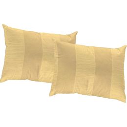 WIRTH Dekokissen &raquo;Niederau&laquo; gelb Obermaterial: 67% Polyacryl, 33% Polyester B/L: 40cm x 40cm, 2 Stk.
