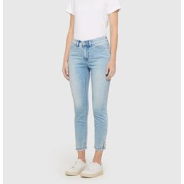 MAC Damen MAC 7/8-Jeans &raquo;Dream Summer&laquo; verk&uuml;rzt mit Schlitz am Saum blau 34, L&auml;nge 26