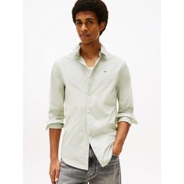 Tommy Jeans Herren Langarmhemd &raquo;Sabim Stretch Shirt&laquo; Stretch Hemd, Premium, Slim Fit, mit Elasthan gr&uuml;n S, N-Gr