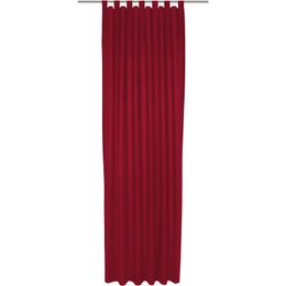 WIRTH Vorhang &raquo;Westport&laquo; Schlaufen 1 Stk. tlg. rot Jacquard, Polyester 225cm, Schlaufen, 132cm