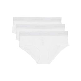Marc O'Polo Marc O'polo Damen Marc O'Polo Slip &raquo;Essentials Woven&laquo; Packung, 3 Stk. mit unsichtbarer Nahtverarbeitung wei&szlig; S, 3 Stk.