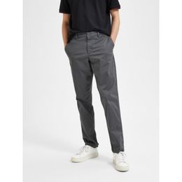 Selected Herren Selected Chinos &raquo;SLH196-STRAIGHT-NEW MILES FLEX PANT NOOS&laquo; grau 30, L&auml;nge 32