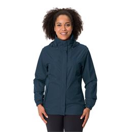 Vaude Damen Vaude Regenjacke &raquo;Women's Escape Light Jacket&laquo; mit Kapuze f&uuml;r Wandern und Trekking, atmungsaktives Material, wasserdicht blau 34