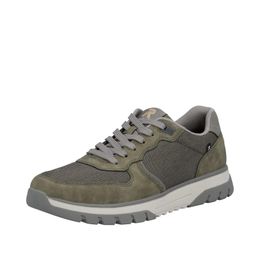 Rieker Herren Sneaker Schn&uuml;rschuh, Halbschuh, Freizeitsneaker mit Profilsohle gr&uuml;n 43