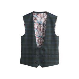 next Suit Vest male size 52 Navy / Green / Light green