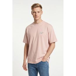 BOSS Orange Herren BOSS Orange T-Shirt Relaxed Fit, sommerlicher Druck, reine Baumwolle rosa S