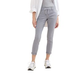 Tom Tailor Damen Tom Tailor 7/8-Hose &raquo;Tom Tailor Tapered&laquo; mit Bindeband am B&uuml;ndchen grau 44, L&auml;nge 28