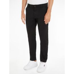 Tommy Jeans Herren Chinohose &raquo;TJM SCANTON&laquo; mit Markenlabel schwarz 34, L&auml;nge 32
