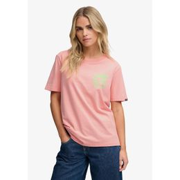 Superdry Damen Print-Shirt &raquo;ROADSIDE TRADE RELAXED TEE&laquo; aus Baumwolle in Single Jersey, Relaxed Fit, Kurzarm XS