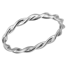 Firetti Damen Fingerring &raquo;Schmuck Geschenk Silber 925 Damenring Ring gedreht verschlungen&laquo; silber 50, Silber 925 (Sterlingsilber), 2mm