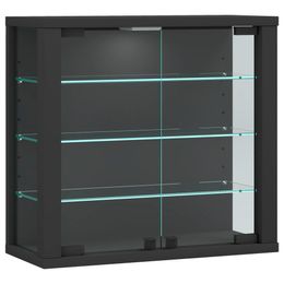 Mid.you H&auml;ngevitrine Vitrosa, Anthrazit, Holzwerkstoff, 3 F&auml;cher, 43x40x18 cm, h&auml;ngend, Wohnzimmer, Wohnw&auml;nde, Vitrinenschr&auml;nke
