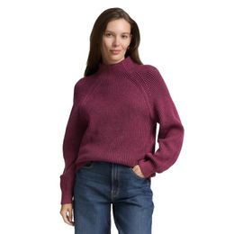 Tom Tailor Damen Tom Tailor Strickpullover mit Rippstruktur lila S