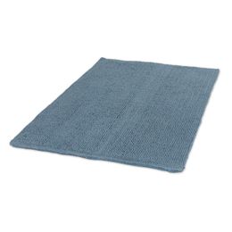 Sch&ouml;ner Wohnen Kollektion SCH&Ouml;NER WOHNEN-Kollektion Badematte &raquo;Bahamas Uni&laquo; H&ouml;he 30 mm fu&szlig;bodenheizungsgeeignet beidseitig verwendbar blau Baumwolle rechteckig (60cm x 90cm ) (