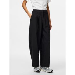 Pieces Damen Pieces Anzughose &raquo;PCBOSELLA MW BARREL PANTS NOOS BC&laquo; Materialmix, barrel fit schwarz XL (42), N-Gr
