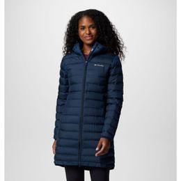Columbia Damen Daunenmantel &raquo;Lake 22 II Down Long Hooded Jacket&laquo; wasserabweisend, windabweisend, w&auml;rmeisolierende Daunenf&uuml;llung blau S