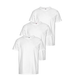 Fruit of the Loom Herren Fruit of the Loom T-Shirt Packung, 3 Stk. mit Rundhalsausschnitt wei&szlig; 4XL (68/70)