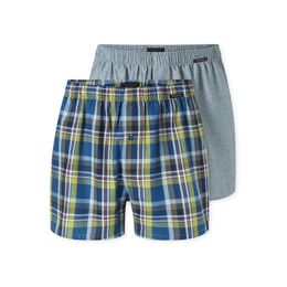 Schiesser Herren Weiter Boxer &raquo;Boxershorts Multipack&laquo; Eingriff mit Knopf, elastischer Bund, lockere Passform bunt 4