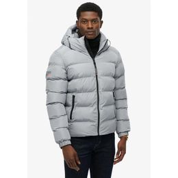 Superdry Herren Steppjacke &raquo;HOODED SPORTS PUFFER JACKET&laquo; mit Kapuze Kunstfaser, relaxed fit blau L