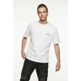 Jack & Jones Jack & Jones Herren T-Shirt &raquo;JORNANTUCKET SCRIPT CHEST TEE CN&laquo; wei&szlig; S