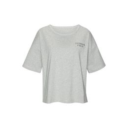 Copenhagen Studios Damen T-Shirt aus Heavy Jersey Qualit&auml;t grau 32/34