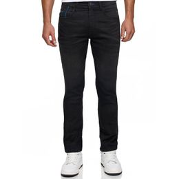 INDICODE Herren Regular-fit-Jeans &raquo;INCoil&laquo; Baumwollmischung, regular fit schwarz 29, L&auml;nge 34
