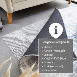 ANDIAMO Antirutsch Teppichunterlage &raquo;Teppich Stopp&laquo; Gitter-Rutschunterlage, individuell zuschneidbar, Kundenliebling wei&szlig; Kunstfaser B/L: 60cm x 120cm, 2mm