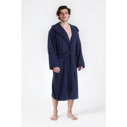 Bruno Banani Herrenbademantel &raquo;Clement, ideal f&uuml;r Sauna & Spa, Hotelbademantel, Morgenmantel&laquo; 1 Stk. 100% Baumwolle, einfarbig, gl&auml;nzende Streifen-Bord&uuml;re, Taschen