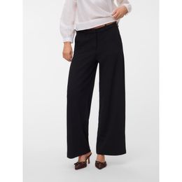 V&eacute;ro Moda Vero Moda Damen Anzughose &raquo;VMZAMIRA MW WIDE PANT NOOS&laquo; Materialmix, wide fit, regular waist schwarz XS, L&auml;nge 32