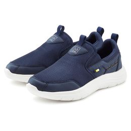 John Devin Herren Sneaker &raquo;Freizeitschuh, Halbschuh, Slipper, Turnschuh, Slip-On-Sneaker&laquo; zum Reinschl&uuml;pfen Unisex VEGAN blau 39