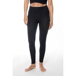 Mey Damen Leggings &raquo;Wool Love&laquo; Merinowoll-Anteil, leichter Glanz schwarz S/M, N-Gr