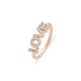 Tamaris Damen Fingerring &raquo;Schmuck Geschenk Ring Love&laquo; mit Zirkonia (synth.) 54, Silber 925 (Sterlingsilber)