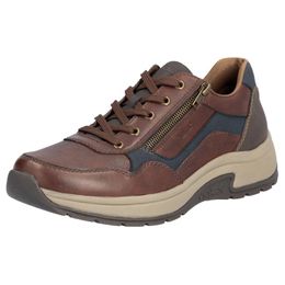 Rieker Herren Sneaker , Freizeitschuh, Halbschuh, Schn&uuml;rschuh mit gepolstertem Schaftrand bunt 44