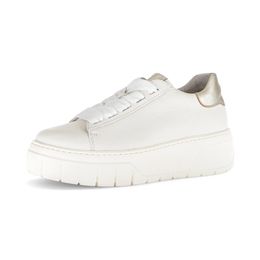 Gabor Damen Plateausneaker , Freizeitschuh, Halbschuh, Schn&uuml;rer mit Kontrastbesatz an der Ferse 38