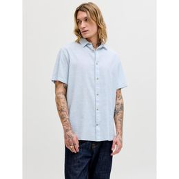 Jack & Jones Jack & Jones Herren Kurzarmhemd &raquo;JJESUMMER LINEN BLEND SHIRT S/S SN&laquo; Baumwolle mit Leinen, regular fit S, N-Gr