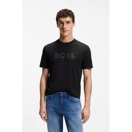 BOSS Orange Herren BOSS Orange T-Shirt Rundhalsausschnitt, Regular Fit, gro&szlig;er Logodruck 3XL