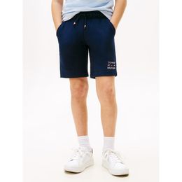 Tommy Hilfiger Jungen Sweatshorts &raquo;TOMMY FLAG HILFIGER SWEATSHORT&laquo; mit Logo blau 74, N-Gr