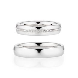 Bruno Banani Unisex Trauring &raquo;Schmuck Geschenk Ehering Hochzeit Damenring Herrenring&laquo; Made in Germany silber 59, Silber 925 (Sterlingsilber), 4,5mm